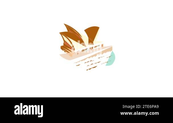 Sydney opera house icon Stock Videos & Footage - HD and 4K Video Clips ...