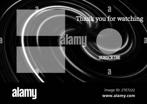 YouTube end card ending screen motion graphics Stock Video Footage - Alamy