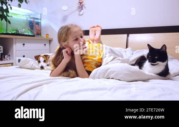 Smiling girl watching tv Stock Videos & Footage - HD and 4K Video Clips ...