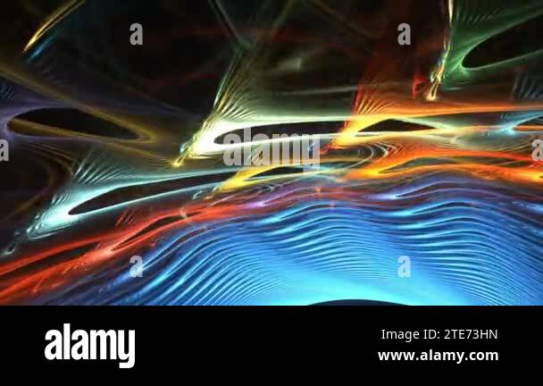 Abstract holographic gradient rainbow animation. Visual illusions ...