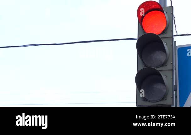 Close-up of a traffic light pedestrian crossing, the traffic light ...