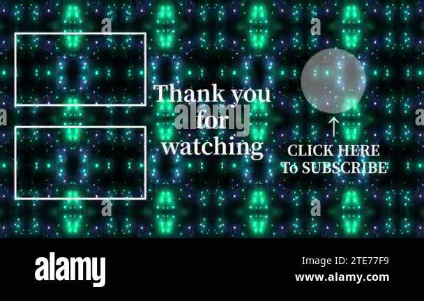 YouTube end card ending screen motion graphics Stock Video Footage - Alamy