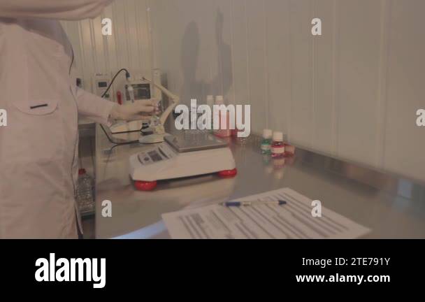 Work processes in the laboratory. Mucin production laboratory ...