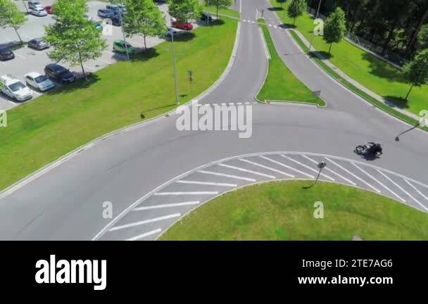 Motorcycle driving on roundabout Stock Videos & Footage - HD and 4K ...