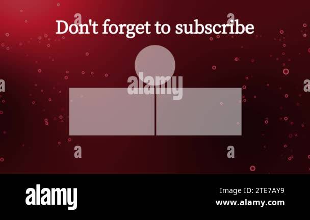 YouTube end card ending screen motion graphics Stock Video Footage - Alamy