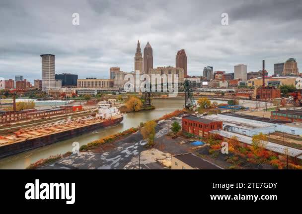 Cleveland industrial landscape Stock Videos & Footage - HD and 4K Video ...