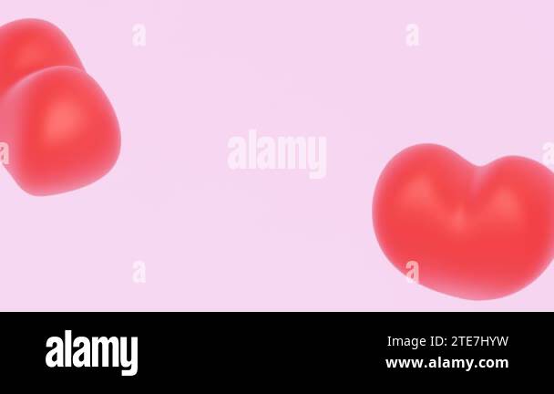 Heart particles, looping animation, spinning and dancing Stock Video ...