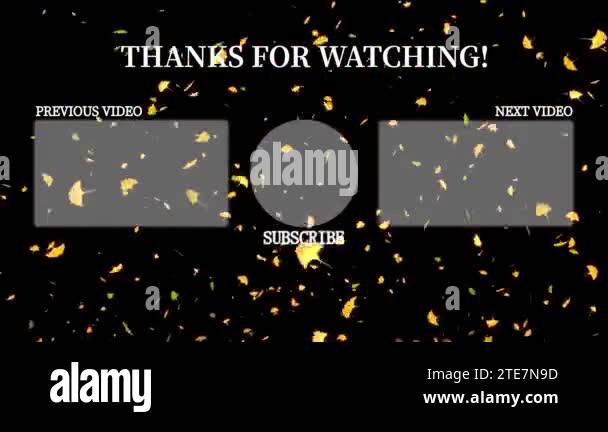YouTube end card ending screen motion graphics Stock Video Footage - Alamy
