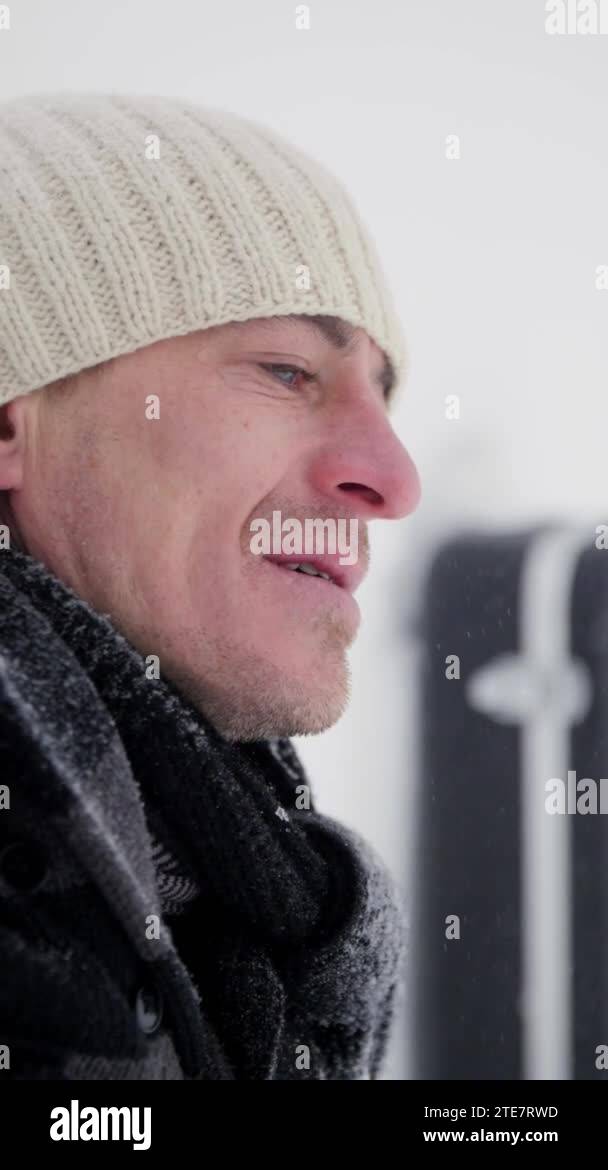 Man snow wind face Stock Videos & Footage - HD and 4K Video Clips - Alamy