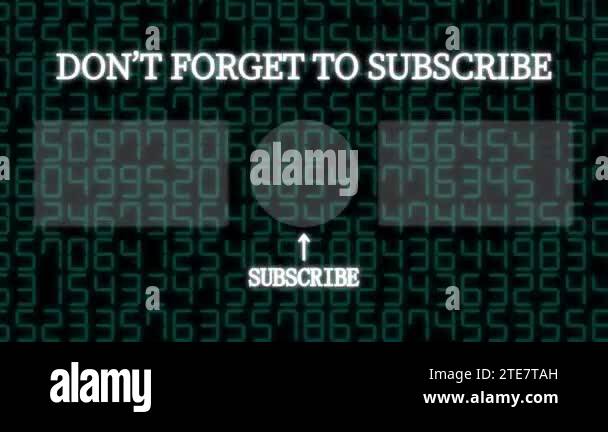 YouTube end card ending screen motion graphics Stock Video Footage - Alamy