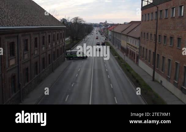 Zsolnay Vilmos street near Zsolnay Cultural Quarter in Pecs, Hungary ...