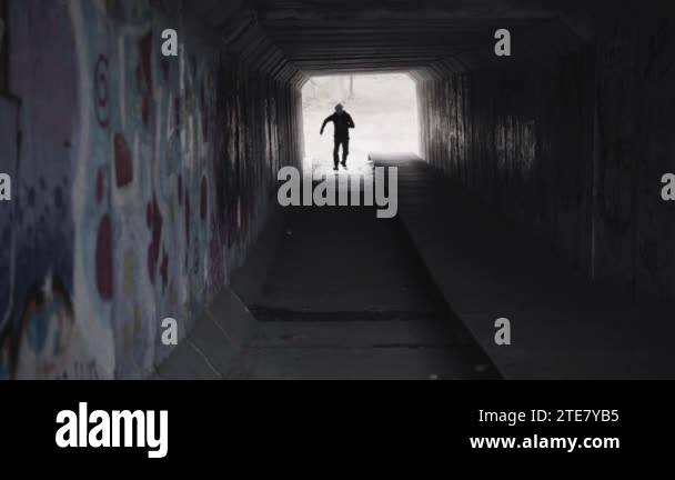 Man running through tunnel Stock Videos & Footage - HD and 4K Video ...