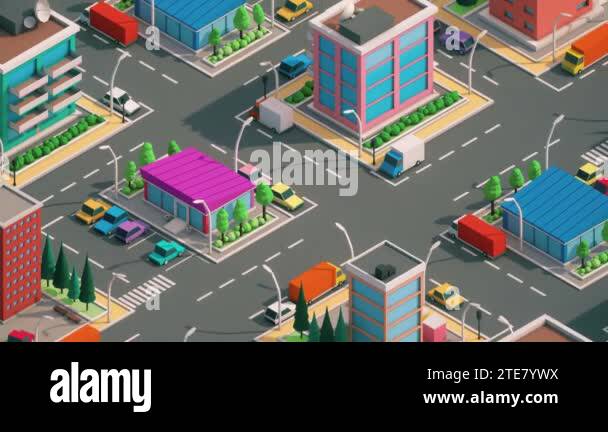 Isometric city roads Stock Videos & Footage - HD and 4K Video Clips - Alamy