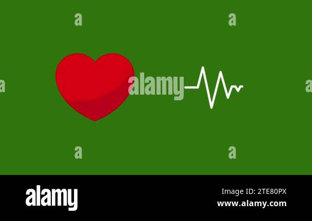Red heart with ekg animation concept. Morph Effect.cool effect.morph ...