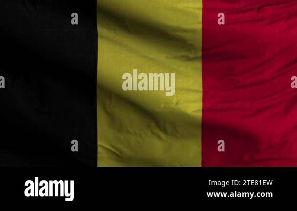 Belgium Flag Loop Background 4K Stock Video Footage - Alamy