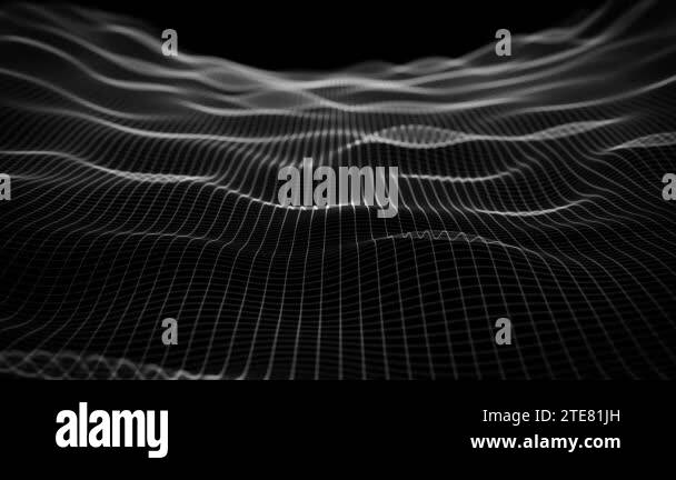 Abstract Organic Network Mesh Waving Fx Background Loop/ 4k animation of an abstract fractal ...
