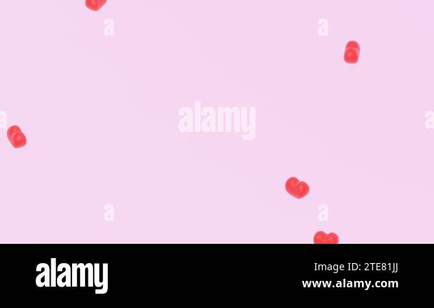 Heart particles, looping animation, spinning and dancing Stock Video ...