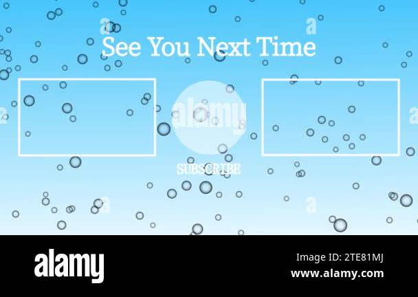 YouTube end card ending screen motion graphics Stock Video Footage - Alamy