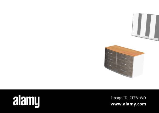 Kitchen construction. Kitchen structure. Time-lapse 3d animation ...