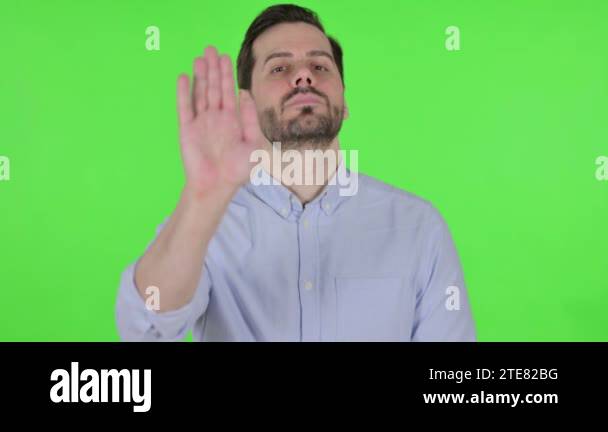 Stop hand sign green screen Stock Videos & Footage - HD and 4K Video ...