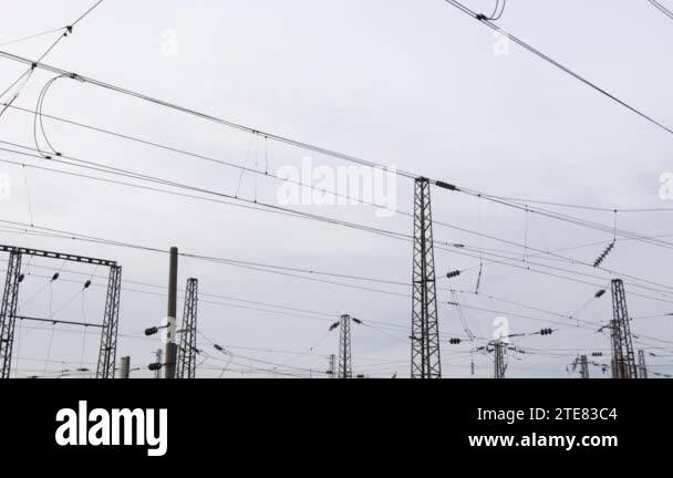 Overhead cables train line Stock Videos & Footage - HD and 4K Video ...