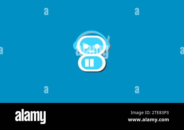 motion animation of charging batteries with robot characters. cute ...
