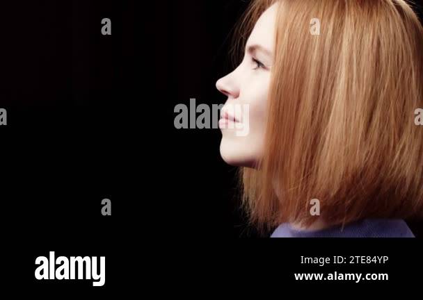 Side profile gorgeous dark Stock Videos & Footage - HD and 4K Video ...