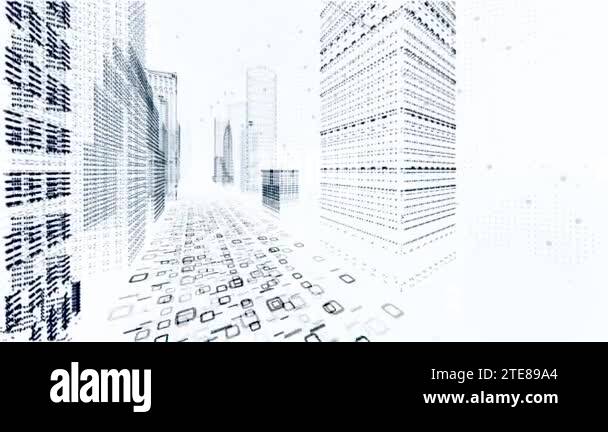 Smart city, digital world. Business infographics set with different ...