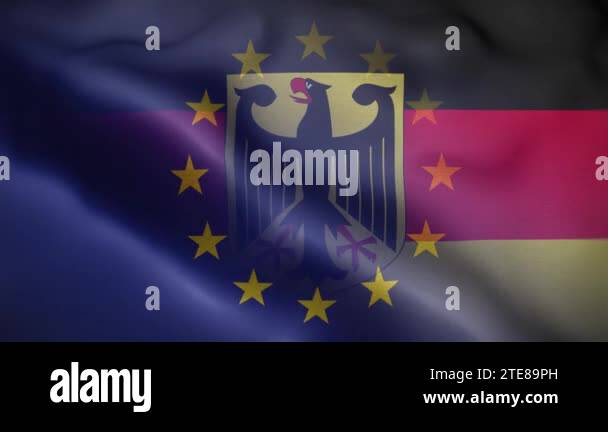 EU Germany 01 Flag Loop Background 4K Stock Video Footage - Alamy