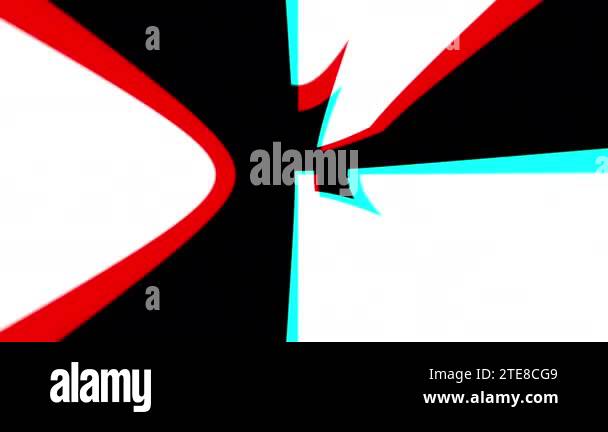 glitch GMP pixel icon animated. isolated on black background. digital ...