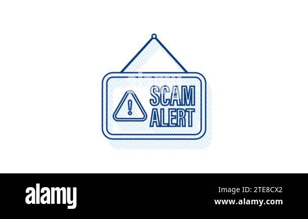 Scam alert Shadow. Hacker attack and web security concept, phishing ...