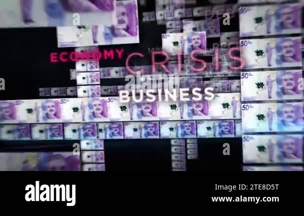 Colombia Peso money loop 3d animation. Camera flying between COP ...