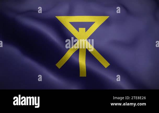 Osaka Japan Flag Loop Background 4K Stock Video Footage - Alamy