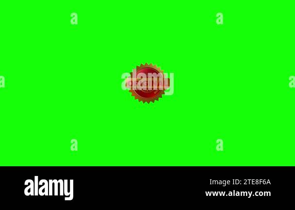 An animation 4k video of a spinning gold and red metallic seal with the ...