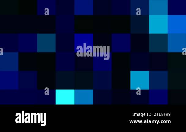 Moving and blinking colorful mosaic squares. Motion. Blurred pixelated ...