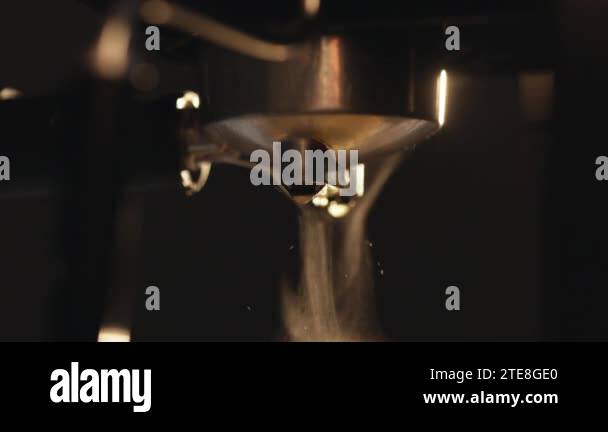 Circle shaped coffee water drops falling into black coffee. Coffe Drop ...