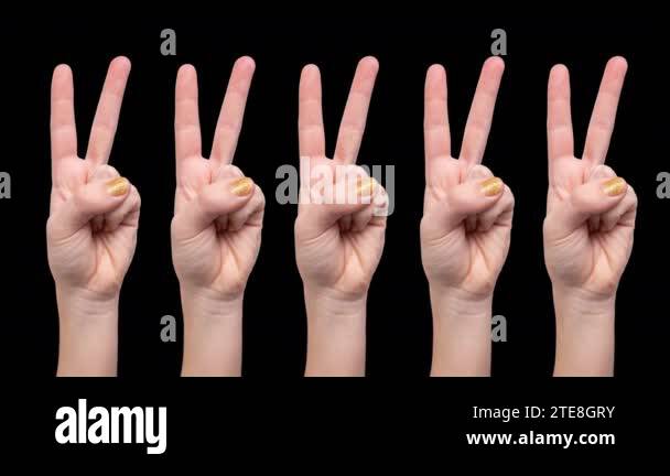 Peace sign nails hands Stock Videos & Footage - HD and 4K Video Clips ...