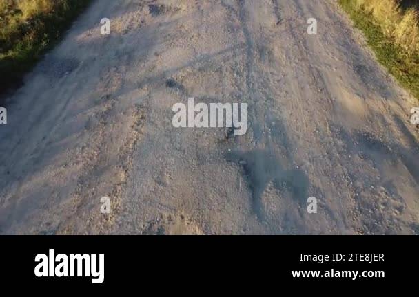 Broken road with cracks in the road surface Stock Videos & Footage - HD ...