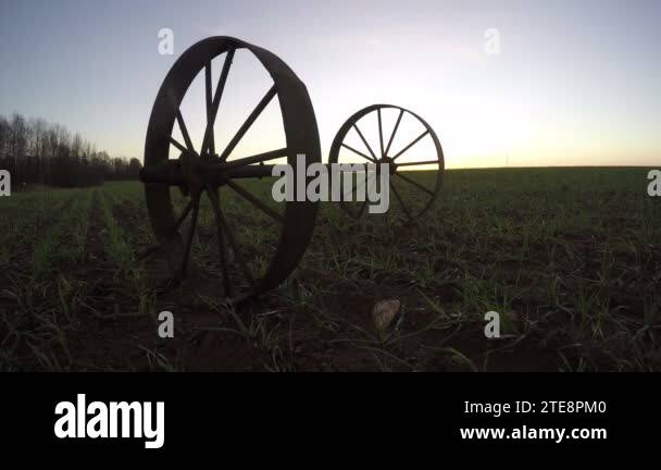 Landscape two iron wheels trees Stock Videos & Footage - HD and 4K ...