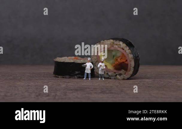 Gimbap roll Stock Videos & Footage - HD and 4K Video Clips - Alamy