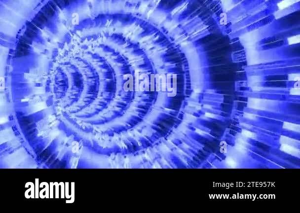 Holographic infinite tunnel, 3d animation Stock Video Footage - Alamy