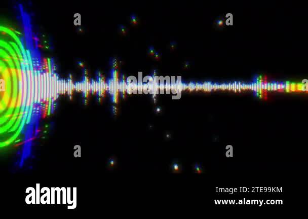 Audio spectrum waveform abstract graphic Stock Videos & Footage - HD ...
