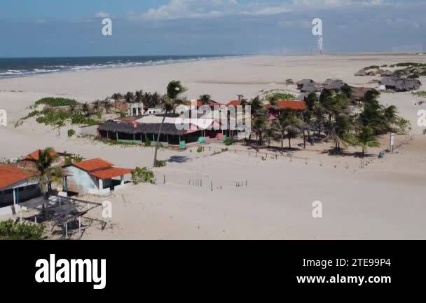 Sand dunes and rain water lagoons at northeast brazilian paradise ...