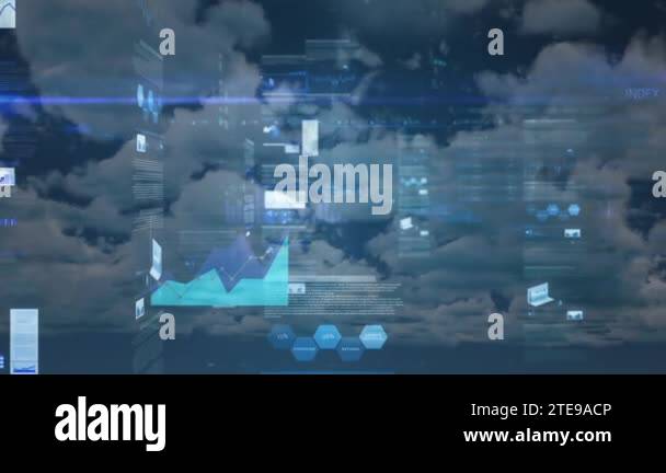 Composite video of screens with statistical data processing against ...