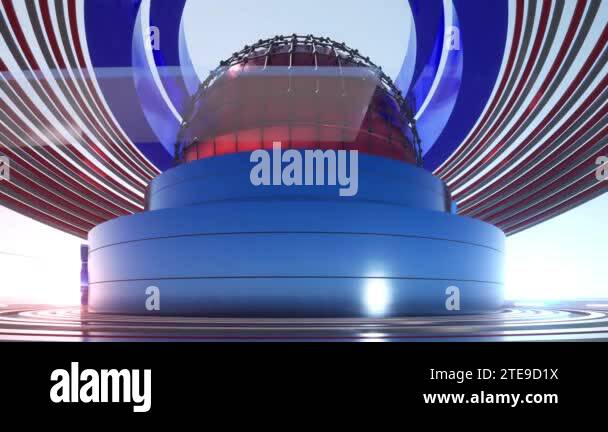 3D World News Background Loop. digital world breaking news Studio ...