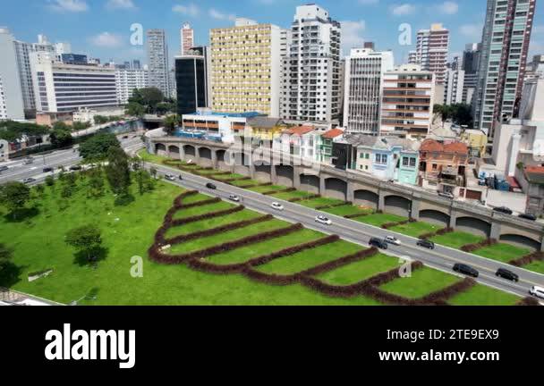 Panoramic aerial view of famous crossing between East Radial highway ...