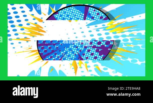 Retro comic style background. Manga cartoon backdrop stock video. Pop ...