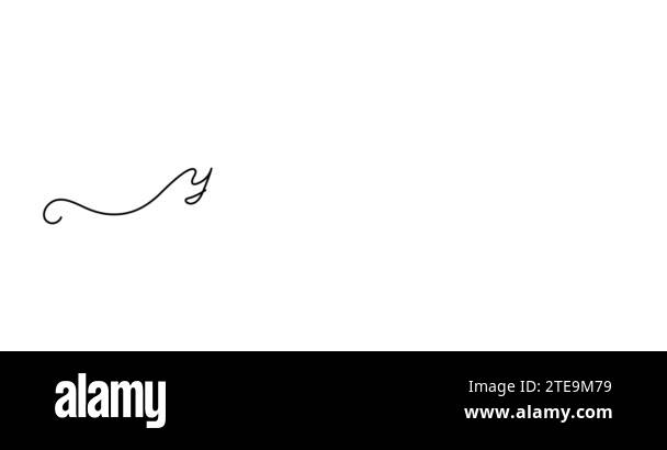 Animated illustration. Continuous One Line script cursive text you are ...