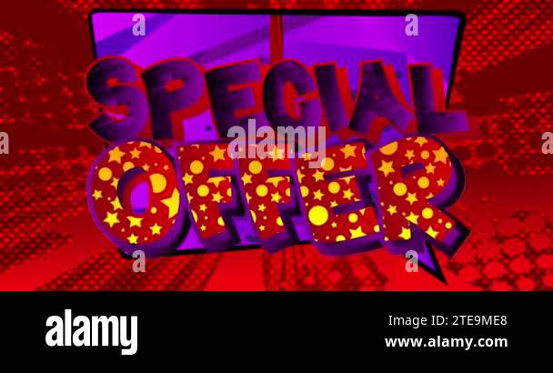 Special Offer - Comic Book Words. Motion poster. 4k animation sale ...