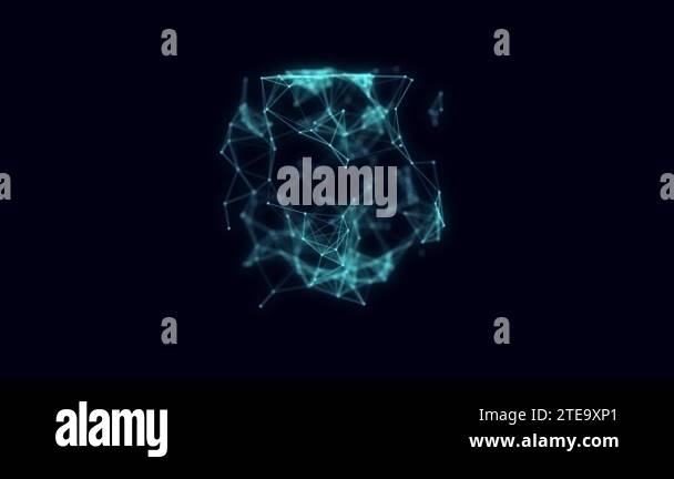 Technology block chain network connection. Big data visualization. Cyber security background ...